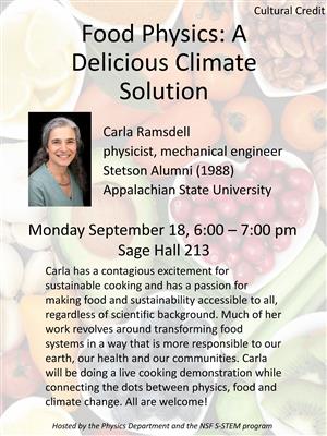 DeLand Campus - Food Physics: A Delicious Climate Solution Presented by ...