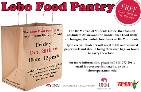 UNM Events Calendar - Lobo Food Pantry