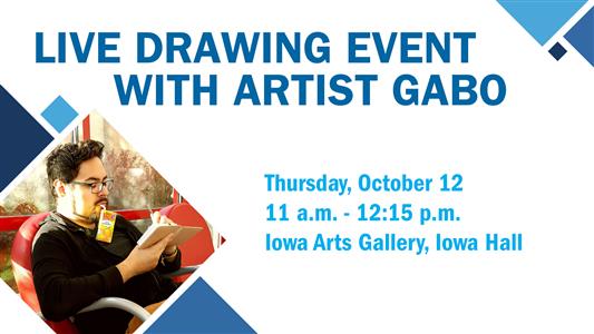 Kirkwood Events - Live drawing with artist GABO