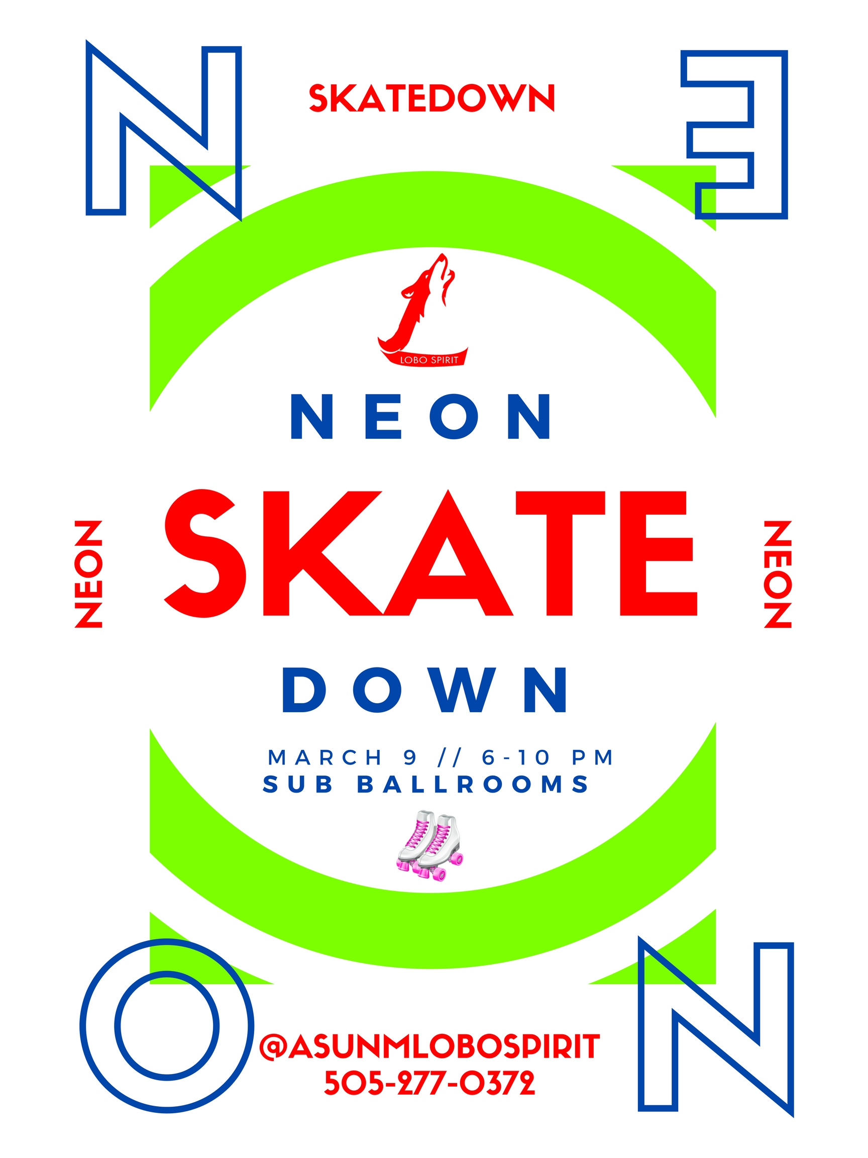 Student Activities - Neon Skate Down - Roller Skating Rink