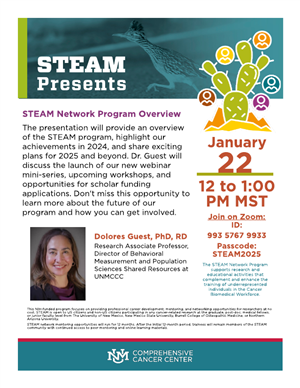 UNM Health Sciences - STEAM Network Program Overview