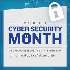 Information Services and Technology - Cyber Security Awareness Month booth