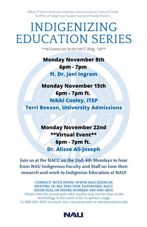 NAU Events - Indigenizing Education Series