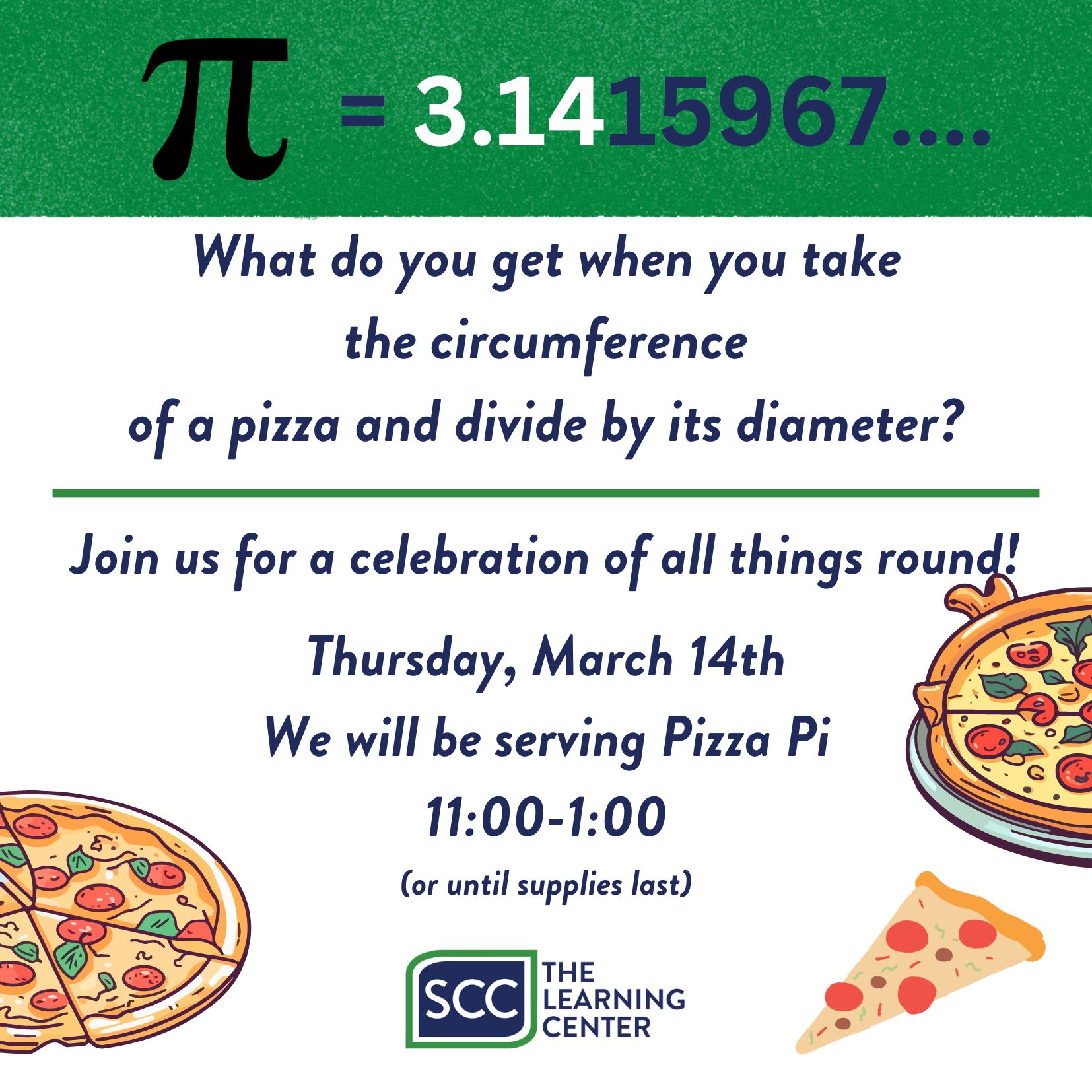 Spartanburg Community College - Pi Day in the Learning Center