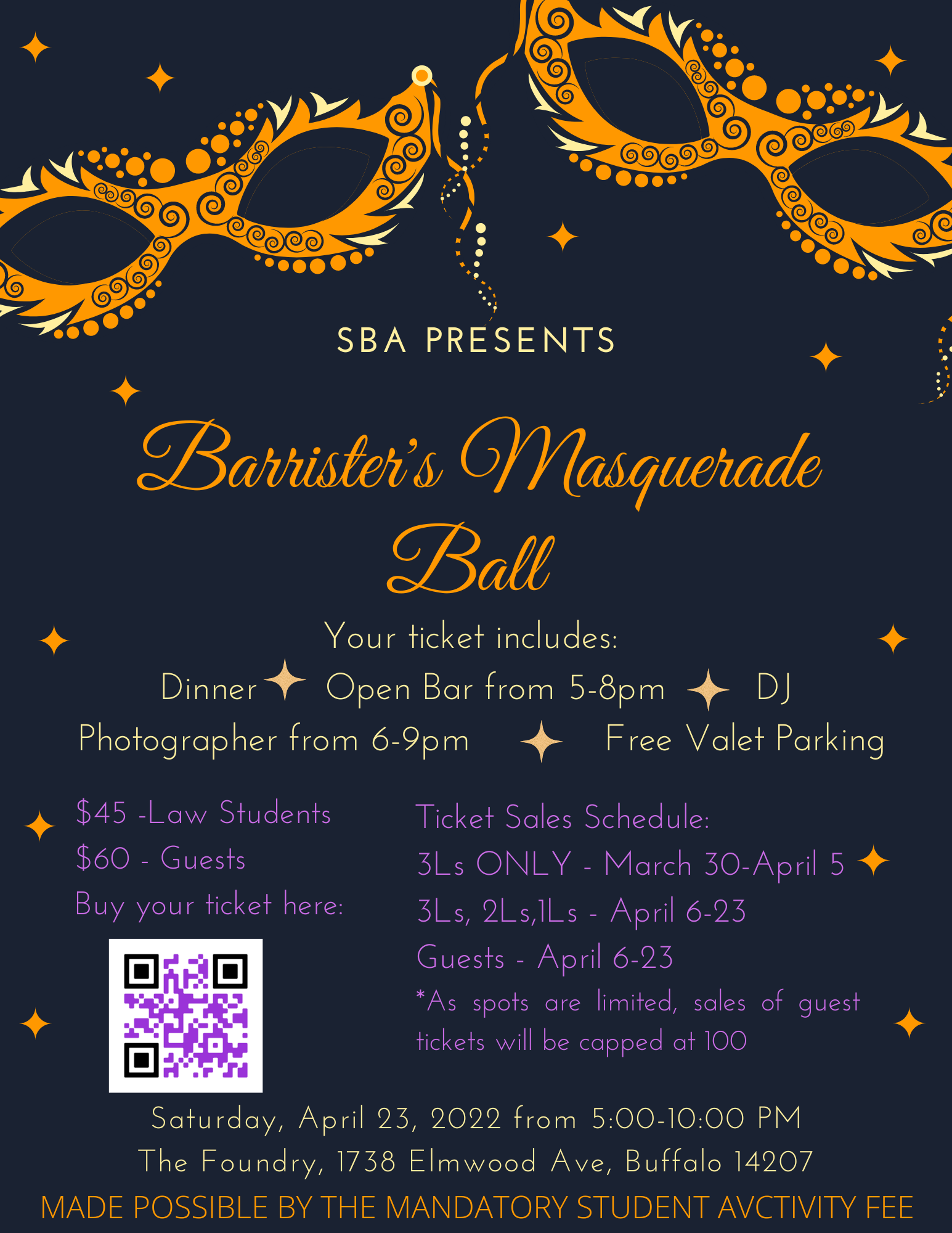 UB Events Calendar - Barrister’s Masquerade Ball