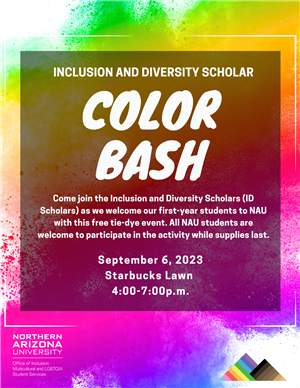 NAU Events - ID Scholar Color Bash