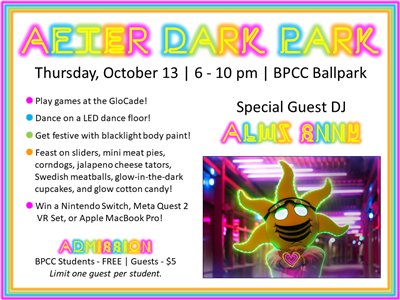 BPCC Events Calendar - After Dark Park