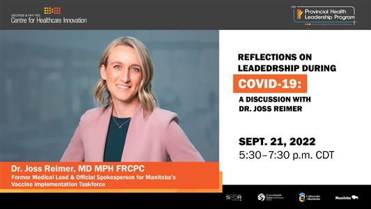 University of Manitoba Events Calendar - Reflections on Leadership ...